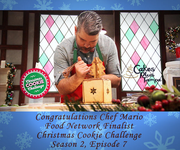 Chef Mario on Food Network’s Christmas Cookie Challenge - Cakes Plus Tampa